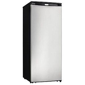 Danby DUFM085A4BSLDD Designer Storage Upright Stand Alone Reversible Deep Freezer Cooler, 8.5 cubic feet