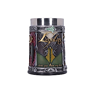 Nemesis Now Officially Licensed Lord of The Rings The Fellowship Tankard, Multi Coloured, 15.5cm