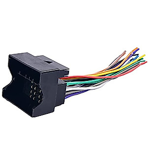 Generic Wire Harness,Aftermarket Stereo Speaker Connector Compatible with 2000 & Up BMW Volkswagen, Black