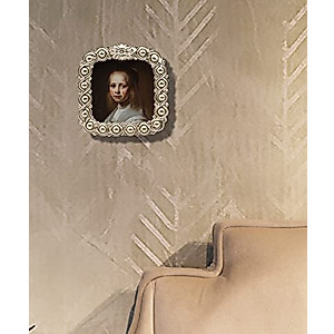 YULINK 3x3 Small Antique Gold Picture Frame & 3x3 Mini Vintage Champagne Gold Picture Frame, Bundle