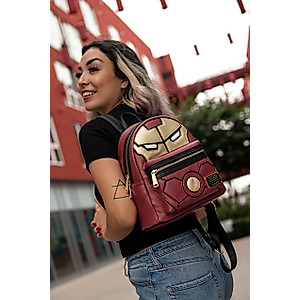 Loungefly x Marvel Iron Man Cosplay Faux Leather Mini Backpack