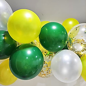 Graduation Party Decorations 2023 Yellow and Green Balloons/Green Yellow Gold Party Decorations/Yellow Green Gold Balloons of 20pcs for Green Yellow Graduation 2023/Tractor Birthday Decorations