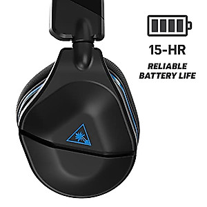 Turtle Beach Stealth 600 Gen 2 Wireless Gaming Headset for PlayStation 5, PS4 Pro, PS4 & Nintendo Switch with 50mm Speakers, 15-Hour Battery life, Flip-to-Mute Mic, and Spatial Audio - Black (Renewed)