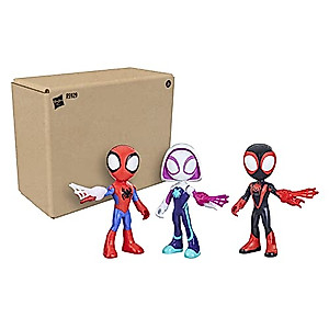 Marvel Spidey and His Amazing Friends Supersized Hero Multipack, 3 Large Action Figures, Preschool Super Hero Toy, Ages 3 and Up, 9 Inches (Amazon Exclusive)