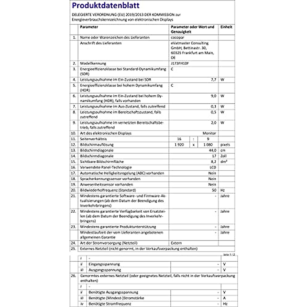 cocopar Portable Monitor – Upgraded 17.3 Inch IPS HDR 72% sRGB FreeSync USB-C 1080P FHD Eye Care Portable Screen with Type C HDMI Speakers Kickstand for Laptop PC Mac Surface Phone PS5 PS4 Xbox