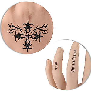 Silicone Henna Tattoo Practice Hand Life Sized Fake Skin Hand Model to Tattoo Training Education for Experienced Tattoo Artists and Beginners (Left Hand)