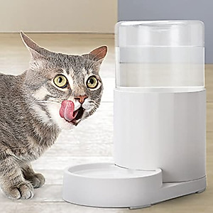 Sfozstra Automatic Pet Water,3L Large Capacity Automatic Water Dispenser, 100% BPA-Free, Gravity Pet Water Dispenser, Dog Cat Water Food