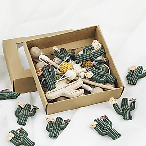 Bed Bell for Baby,Mobile Baby Nordic Style Wooden Wind Chime Handicraft with Bell Decoration Baby Photography Props Newborn Gift(Green Series)