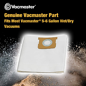 Vacmaster Standard Dust Bag 5-6 Gallon Genuine Vacmaster Part 3pcs per Pack for Replacement