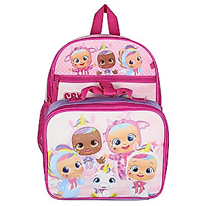 INTIMO Cry Babies Magic Tears Characters Unicorn 3 PC Backpack Lunchbox Pencil Pouch