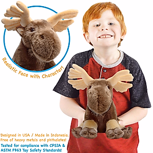 TigerHart Martin The Moose - 9 Inch Stuffed Animal Plush (Classic Edition)