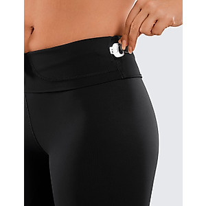 CRZ YOGA Women's Naked Feeling Biker Shorts - 6 Inches High Waist Yoga Workout Running Gym Spandex Shorts Black Medium