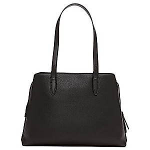 Calvin Klein Millie 2 in 1 Triple Compartment Tote, Black/Silver