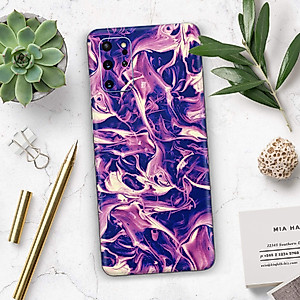 DesignSkinz Liquid Abstract Paint Remix V63 Protective Vinyl Decal Wrap Skin Cover Compatible with The Samsung Galaxy S20 (Screen Trim & Back Glass Skin)