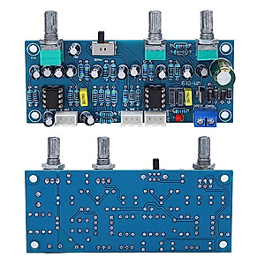 Garosa Preamp Board Digital Tuning Preamp Tone Board 2.1 Channel Subwoofer PreAmp Low Pass Filter Preamp Audio Processor Preamplifier Circuit Board