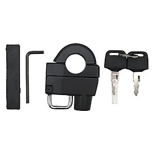 USonline911 New Motorcycle Universal Helmet Lock Fits for 25mm Engine Crankcase Crash Bar Motorbike
