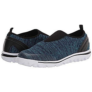 Propet Women's TravelActiv Slip-On Sneaker, Blue Heather, 7.5 X-Wide US