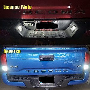 ENDPAGE 11-Pieces Tacoma LED Interior Light Kit for Toyota Tacoma 2016 2017 2018 2019 2020 2021 2022 White 6000K Interior LED Lighting Package + License Plate Lights, Reverse Lights, Install Tool