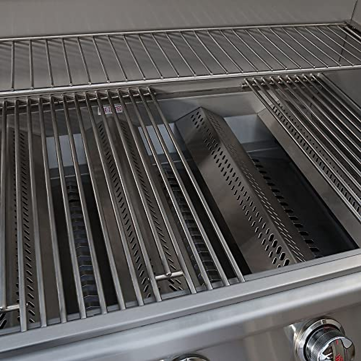 47628 87048 Flame Tamer 4 Burner Grill Replacement Parts for Bull 26038 26039 47629 69008 16561 Bull Angus, Cal Flame G Series G3 G4 P4 BBQ19P04, Lion Premium L60000 L75000 Stainless Steel Heat Shield