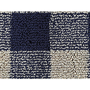 Garland Rug Country Living Buffalo Plaid 5 Ft. x 7 Ft. Indoor/Outdoor Area Rug Navy/Ivory