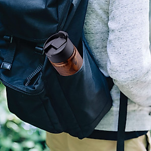 Sivaphe Tea Infuser Bottle With Removable Loose Leaf Tea Strainer, 18/8 Stainless Steel Insulated Travel Tea Tumbler Festival Gift(Wood Grain)