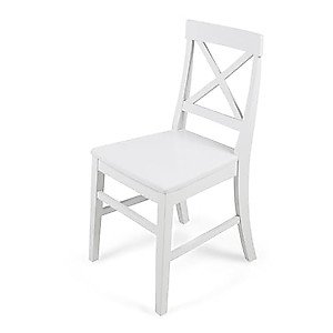 Christopher Knight Home Roshan Farmhouse Acacia Wood Dining Chairs, White
