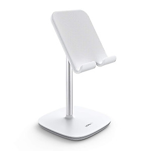 UGREEN Tablet Stand Holder Adjustable Desktop Holder Dock Riser Compatible for iPad 10.2 Inch iPad Air 10.5 iPad Mini 4 3 2 E-Book Reader Max 12.9 Inch White