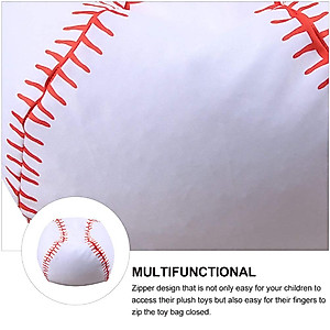 NUOBESTY Soft Stuffed Chair Storage Bean Bag Chair Cover Plush Toy Chair Baseball Bag Chair Room Furniture