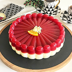 Palksky Charlotte Cake Pan Silicone, Nonstick, 8 inch Round Cake Molds for Baking