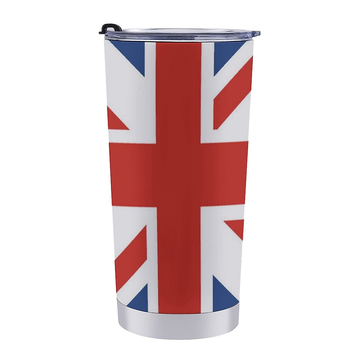 Union Jack UK Flag Travel Coffee Mug with Lid Stainless Steel Car Tumbler Vacuum Insulated Cup Double Wall 20 Oz