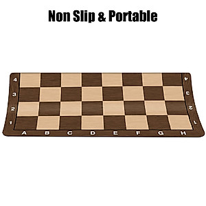LEAP Chess Board Only 20" & 0.042" Super Thiness Mousepad Material Non-Slip Fold or Roll up Way Storage