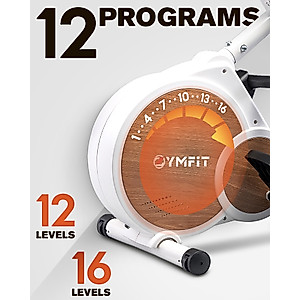 Rowing Machine, ZymFit Magnetic Rower Machine with 16 Levels of Resistance, Max 350lb Weight Capacity, Foldable Rowing Machines for Home Use