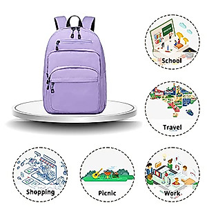 Lanola Multi-Pocket Backpack,Business or Casual Daypack Laptop backpacks for Men, Women or Students - Fits Up to 15.6 inch Notebook - Turquoise