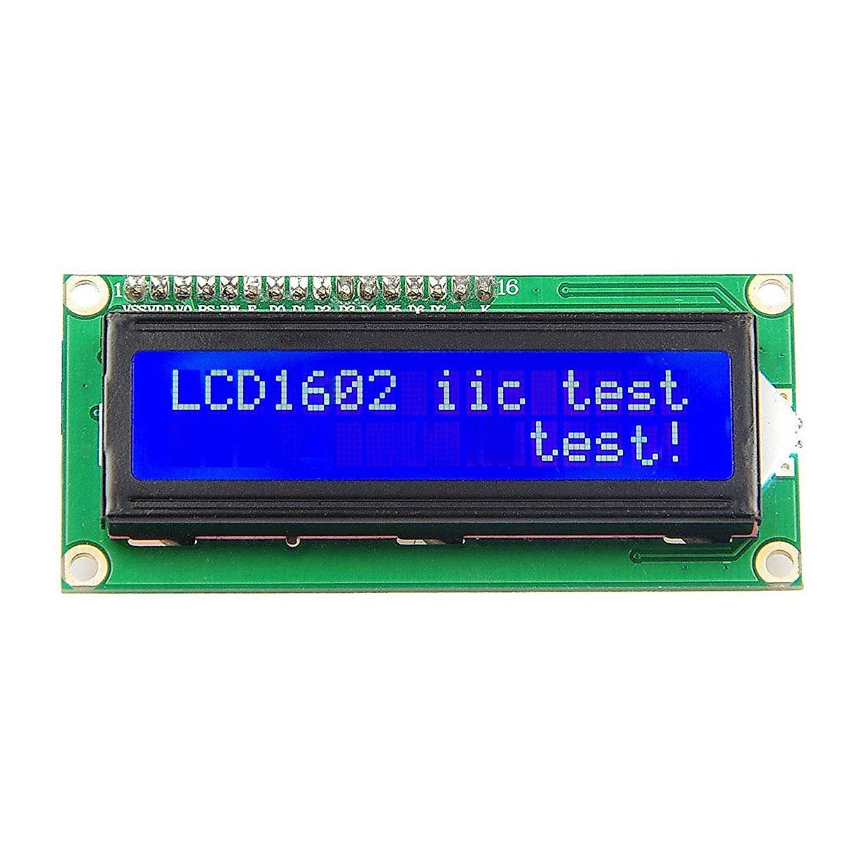 NOYITO 1602 16x2 LCD Module Yellow-Green Backlight with PCF8574T IC IIC Driver Serial Interface Compatible with Win OS UNO R3 MEGA2560 (Pack of 2) (1602 IIC Screen Yellow-Green)