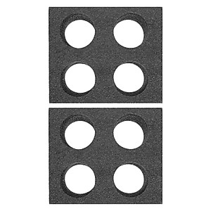 Cabilock 4 Pcs 4 Hole Cup Holder Takeout Cup Holders 4 Beer Bottle Drink Takeout Holder Drink Holder Foam Cup Holder Metal Cup Takeout Packing Holders Tea Drink Tray Pearl Cotton Car Travel