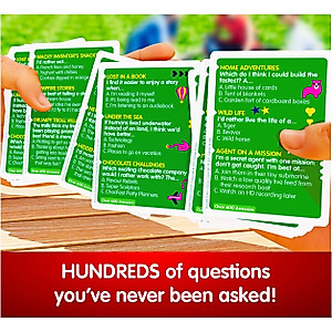 SUSSED The Game of Wacky Choices - Travel Games & Social Card Game for Kids & Adults - Conversation Cards for Camping & Road Trips - Wild Green Deck