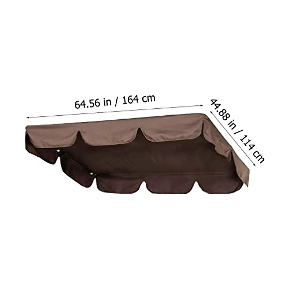 Angoily Outdoor Swing Canopy Replacement Garden Sun Shade Patio Swing Top Cover Waterproof Furniture Protector for Hammock Chair Sofa Patio Swing Parts