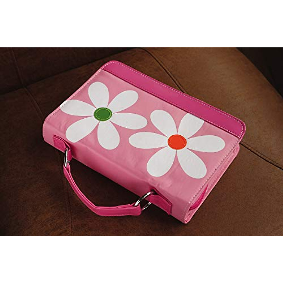 Daisy Microfiber Pink Book & Bible Cover