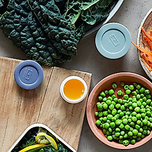 monbento - Lunch Box Sauce Containers MB Temple S Natural - Tiny Leak-Proof Containers - Reusables - For Work Lunch Packing - Suitable for Bento Box MB Original & MB Square - Green & Blue