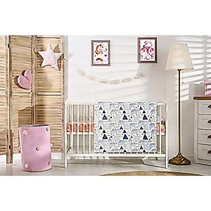 Vollmic Baby Blanket Bedding Flannel Fleece Minky Blanket Unisex Baby Plush Blanket with Dotted Backing (Polar Bear)