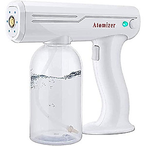 Blue Light Nano Atomizer, Cordless Electric Sprayer Handheld Rechargeable Large Capacity Fogger Machine for Home, Garden, Car, Office Outdoor Indoor(800ML)