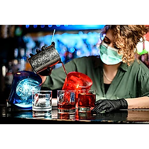 Cranberry CR3265 Carbon Air Nitrile Powder Free Exam Gloves, Disposable, 2.5 mil, Black, X-Small (Pack of 300) Chemo Rated, Fentanyl Resistance, Low Dermatitis Potential