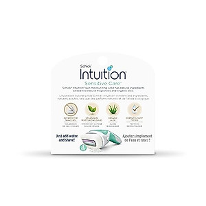 Schick Intuition Refill, Razors for Women Sensitive Skin | Intuition Razor Blades Refill with Organic Aloe, Razor Refills , 6 Count (Pack of 1)