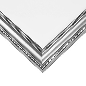 Craig Frames Victoria, Ornate Silver Picture Frame, 16 x 20 Inch