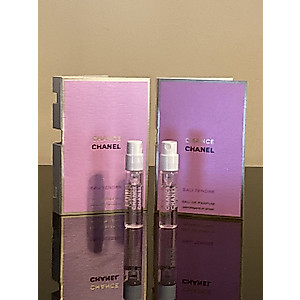 Set of 2 - Chance Eau Tendre for Women, Eau De Parfum Spray 0.05oz/1.5ml Vial Sampler