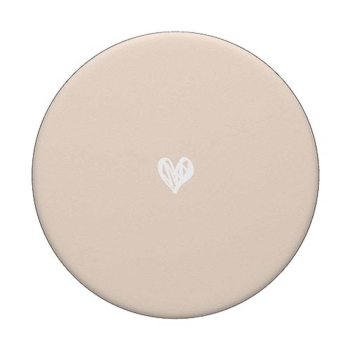 Cute Vanilla / Cream / Beige Heart Love Minimalist PopSockets Standard PopGrip