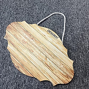 ERESGREAT Wooden signboards , Blank Wooden DIY Plaques