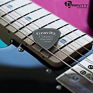 Gravity Guitar Picks - Acrylic | Classic Standard 1.5mm | 8 Color Assortment | Brighter, Louder, Faster