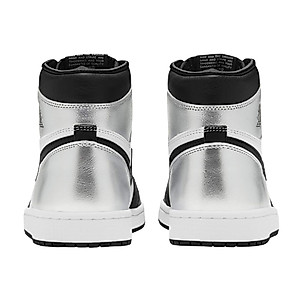 Jordan Womens Air 1 Retro High OG WMNS CD0461 001 Silver Toe - Size 6W