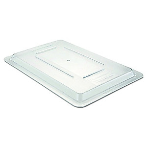 Rubbermaid Commercial Products Food Storage Box Lid for 2, 3.5, and 5 Gallon Sizes, Clear (FG331000CLR)